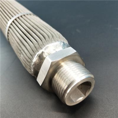 China Corrugated Length 35mm 1500mm Wire Mesh Filter Element for sale