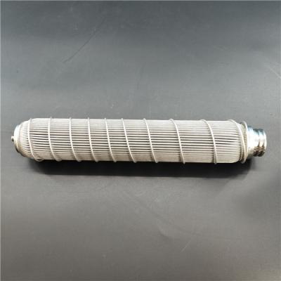 China Hydraulic Oil Filtration 10mm 1800mm Pleated Wire Mesh Filter for sale
