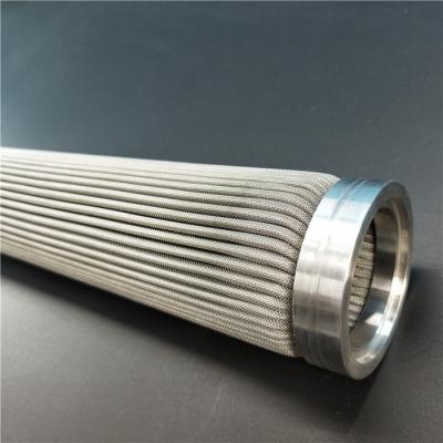 China Corrugated Length 2200mm Diameter 180mm Wire Mesh Filter Element for sale