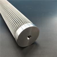 China Corrugated Length 2200mm Diameter 180mm Wire Mesh Filter Element for sale