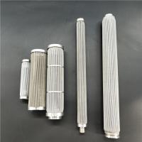 China Viscous Liquid Filtration SS316 800C Pleated Wire Mesh Filter for sale