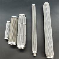 China Viscous Liquid Filtration SS316 800C Pleated Wire Mesh Filter for sale