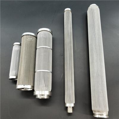 China Viscous Liquid Filtration SS316 800C Pleated Wire Mesh Filter for sale