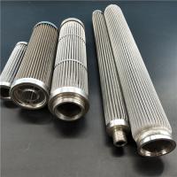 China Viscous Liquid Filtration SS316 800C Pleated Wire Mesh Filter for sale