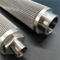 China SS316L Stainless Steel Pleated Wire Mesh Filter 20 Inch for sale