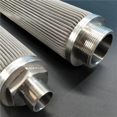 China SS316L Stainless Steel Pleated Wire Mesh Filter 20 Inch for sale
