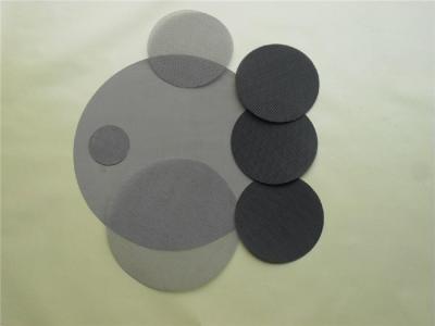 China Rimmed Mesh Dia 58mm 1μM Sintered Disc Filter for sale