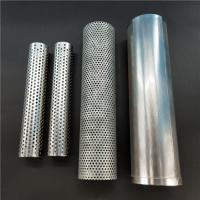 China Annealed Thickness 12mm SS321 SS410 Perforated Filter Tube for sale