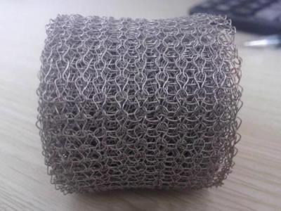 China Flat Wire 100% Copper 12mm×6mm Knitted Wire Mesh for sale