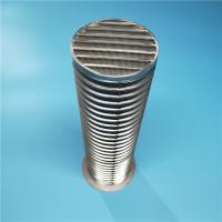 China Carbon Steel Galvanized Bridge 69U 93V Wedge Wire Screen Filter for sale