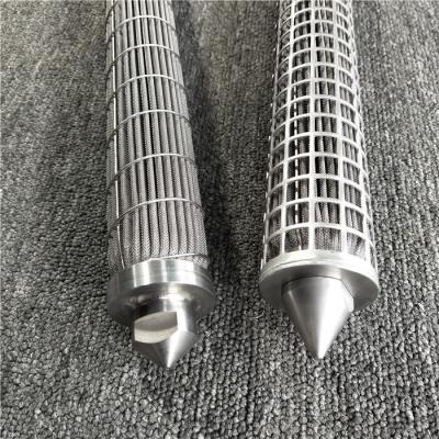 China SS304 High Polymer Industry Pleated Metal Wire Mesh Filter 40 Microns for sale
