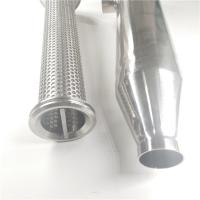 China Liquid Filtration SS304 0.5um Stainless Steel Mesh Tube Filter for sale