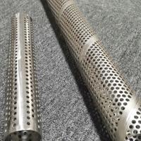 China Porous Pipe Exhaust 3'' 1/2 MTR SUS316 Perforated Filter Tube for sale
