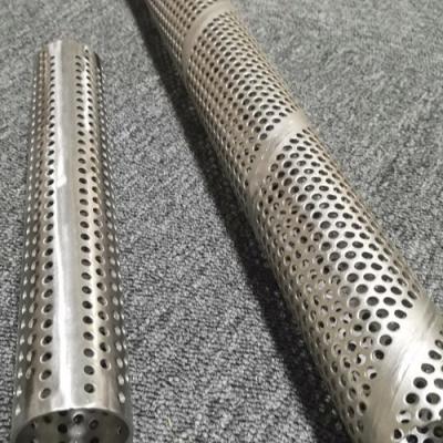 China Porous Pipe Exhaust 3'' 1/2 MTR SUS316 Perforated Filter Tube for sale