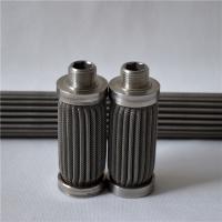 China Pressure Resistant 35mm 1500mm Corrugated Mesh Filter Element for sale