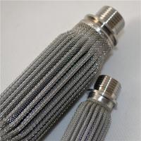 China Pressure Resistant 35mm 1500mm Corrugated Mesh Filter Element for sale