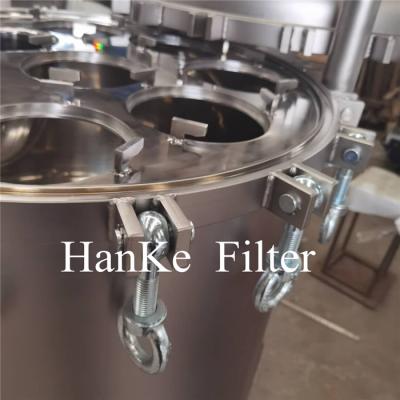 China Strong Anti Stress 180psi Stainless Steel Bag Filter Housing for sale