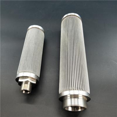 China 10-60um 304 Stainless Steel Pleated Wire Mesh Filter for sale