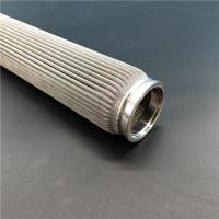 China 0.22 Micron Pleated Sintered Wire Mesh Filter Cylinder for sale