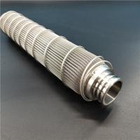 China 2Microns SS304 High Polymer Industry Pleated Matel Wire Mesh Filter for sale