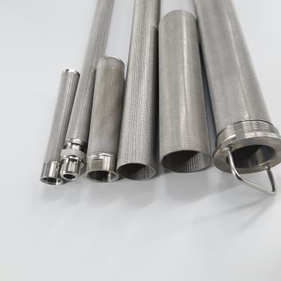 China Food Beverage 30 Micron Sintered Filter Cartridge for sale