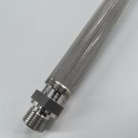 China Candle 100um Filtration Titanium Sintered Wire Mesh Filter for sale