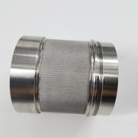 China Candle 100um Filtration Titanium Sintered Wire Mesh Filter for sale