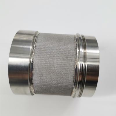 China Candle 100um Filtration Titanium Sintered Wire Mesh Filter for sale