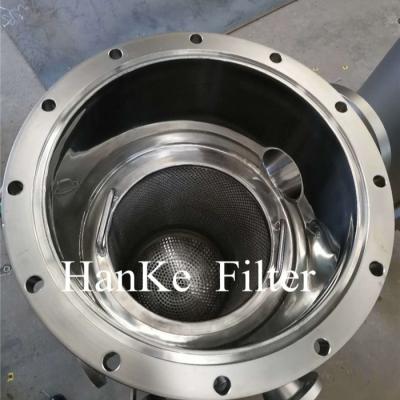 China Compressor Pump Petrochemical industry latex Filtration Stainless Steel Basket Filter for sale