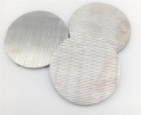 China Ss304 Wedge 500um Wire Mesh Filter Disc Food And Drinking Industry Filtration for sale