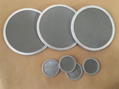 China Rimmed Aisi 304 Wire Mesh Filter Disc Customized for sale