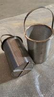 China Dn200 Stainless Steel Basket Filter Petrochemical Filtration Perforated Screen for sale