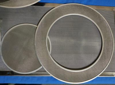 China Aisi 316 Stainless Steel Wire Cloth Discs Edged 100 Micron Filtering for sale