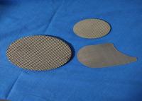 China Micro Grade Sintered Wire Mesh Disc Without Edged Filtering for sale