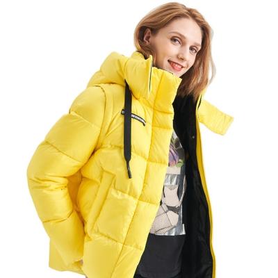 China FODARLLOY Ladies Warm Hooded Cotton-padded Clothes Slim Long Down Winter Jackets Women Coats for sale