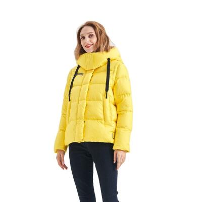 China FODARLLOY Wholesale Cotton Fabric Puffy Slim Jacket Ladies Winter Long Coat Puffer Down for sale