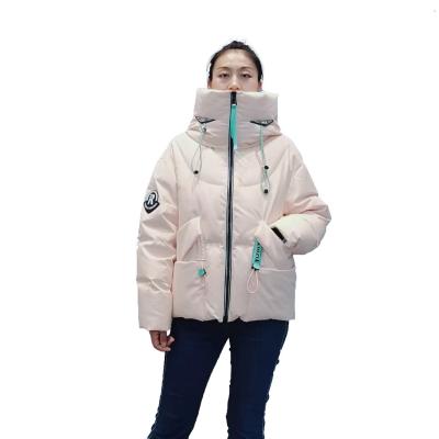 China FODARLLOY F22531 Beige Ladies Warm Hooded Cotton-padded Clothes Women Slim Long Winter Jackets Women Coats for sale