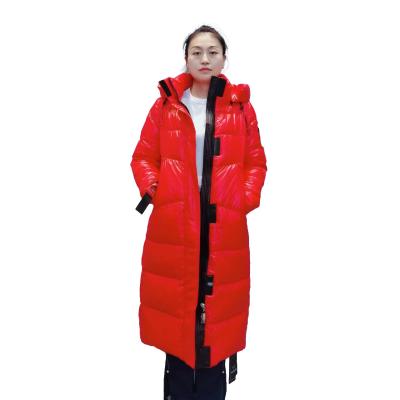 China FODARLLOY F21300 Ladies Warm Hooded Cotton-padded Clothes Women Slim Long Winter Jackets Women Coats for sale