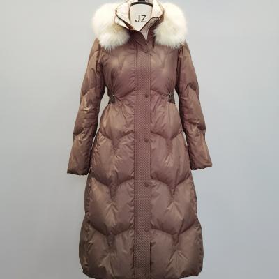 China FODARLLOY Ladies Warm Hooded Cotton-padded Clothes Slim Long Down Winter Jackets Women Coats Woman Coat C77 for sale