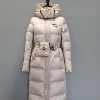 China FODARLLOY Ladies Warm Hooded Cotton-padded Clothes Slim Long Down Winter Jackets Women Coats Woman Coat F23199 for sale