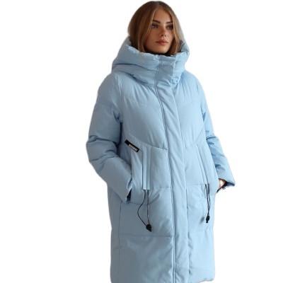 China FODARLLOY Ladies Warm Hooded Cotton-padded Clothes Slim Long Down Winter Jackets Women Coats Woman Coat Elegant Casual Thick for sale