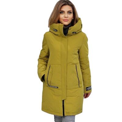 China FODARLLOY Ladies New Collection Warm Hooded Cotton-padded Clothes Slim Long Down Winter Jackets Women Coats for sale