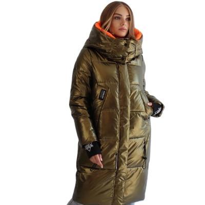 China FODARLLOY New Collection Hooded Cotton-padded Clothes Slim Long Down Winter Jackets Women Coats for sale
