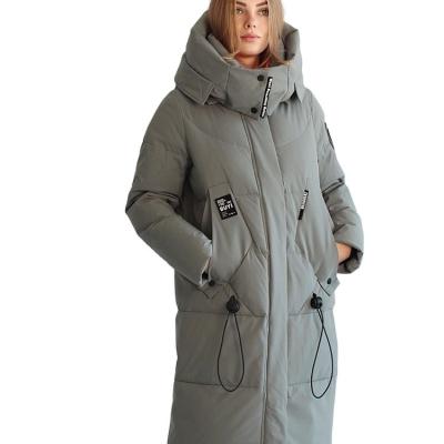 China FODARLLOY 2022 winter puffer jacket ladies warm hooded cotton-padded clothes Long Down Winter Jackets for sale