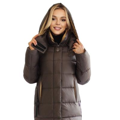 China FODARLLOY wholesale best price ladies warm hooded cotton-padded clothes slim long down winter jackets women coats for sale