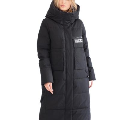 China FODARLLOY Ladies Fashion clothes cotton padded jacket warm long Winter Women down coat for sale