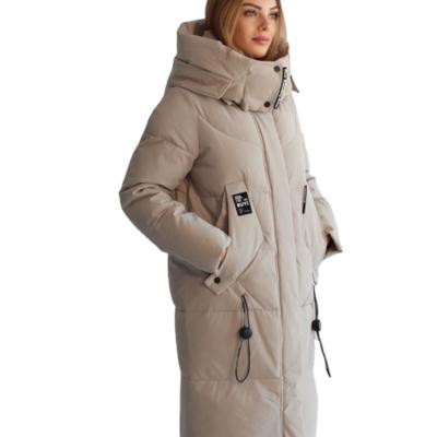 China FODARLLOY New Design Winter Puffer Jacket Ladies Warm Hooded Cotton Padded Clothes Slim Long Women Coats for sale