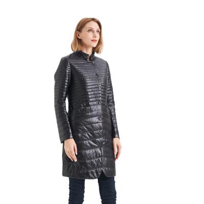 China FODARLLOY Women Slim Long Down Winter Warm Hooded Cotton-padded Clothes Coats for sale