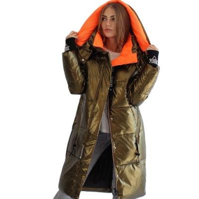 China FODARLLOY 2022 Puffer Jacket Ladies Warm Cotton-Padded Clothes Slim Long Down Winter Jackets Women Coats for sale