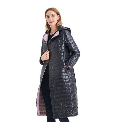 China FODARLLOY Wholesale Ladies Warm Hooded Cotton-padded Clothes Women Slim Long Winter Jackets Women Coats for sale